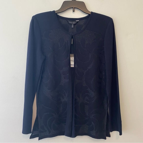Ming Wang | Jackets & Coats | Ming Wang Heritage Fit Jacket In Navy ...